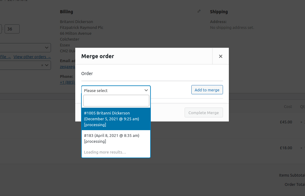 Merge Orders Woocommerce Marketplace
