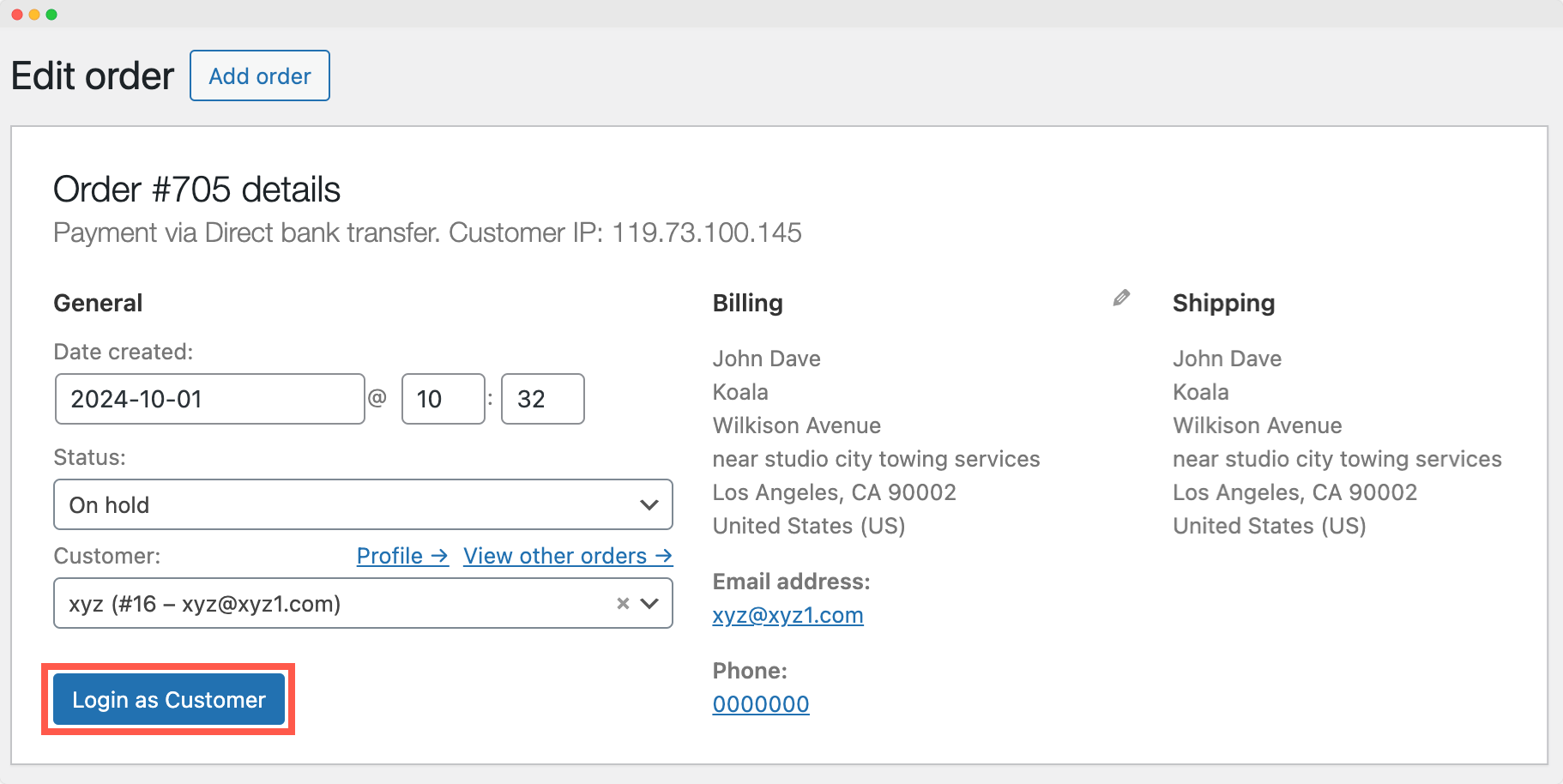 WooCommerce Login and Shop as Customer - Documentation