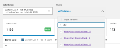 Variations Report Documentation - WooCommerce
