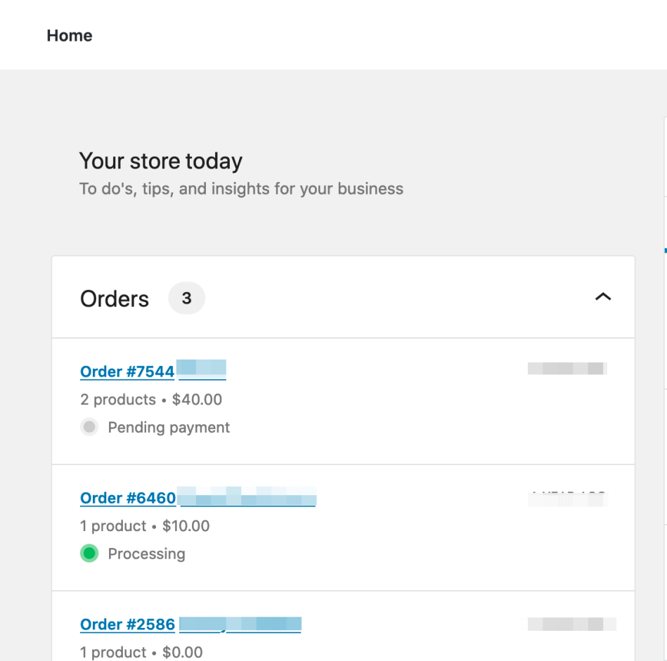 Home Screen Documentation - WooCommerce