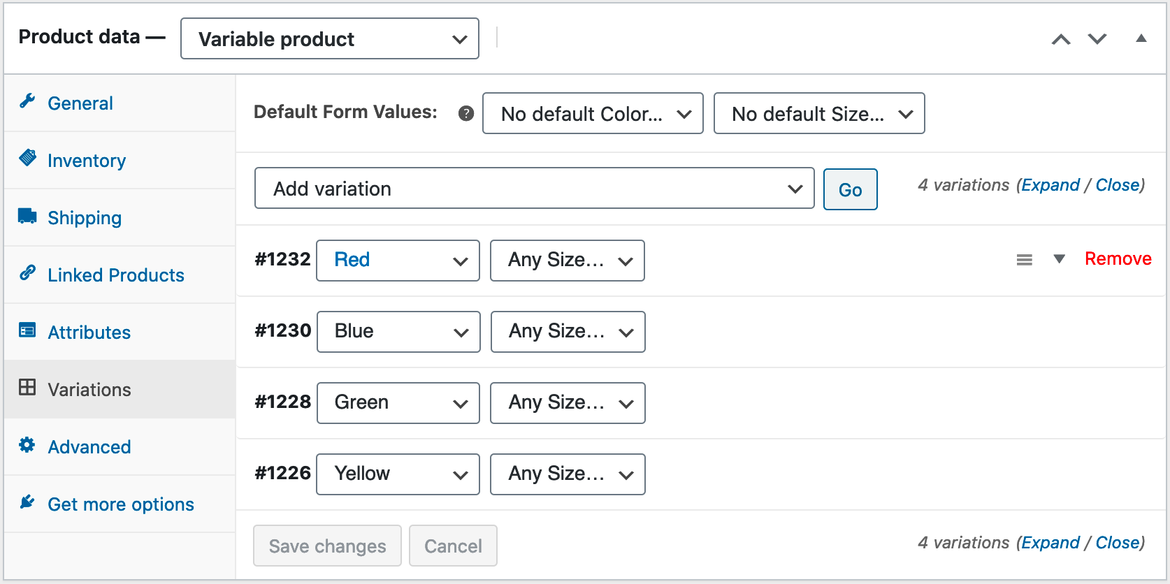 Importing Product Variations Documentation - WooCommerce
