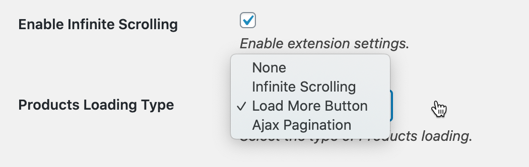 Ajax Infinite Scroll Woocommerce Docs