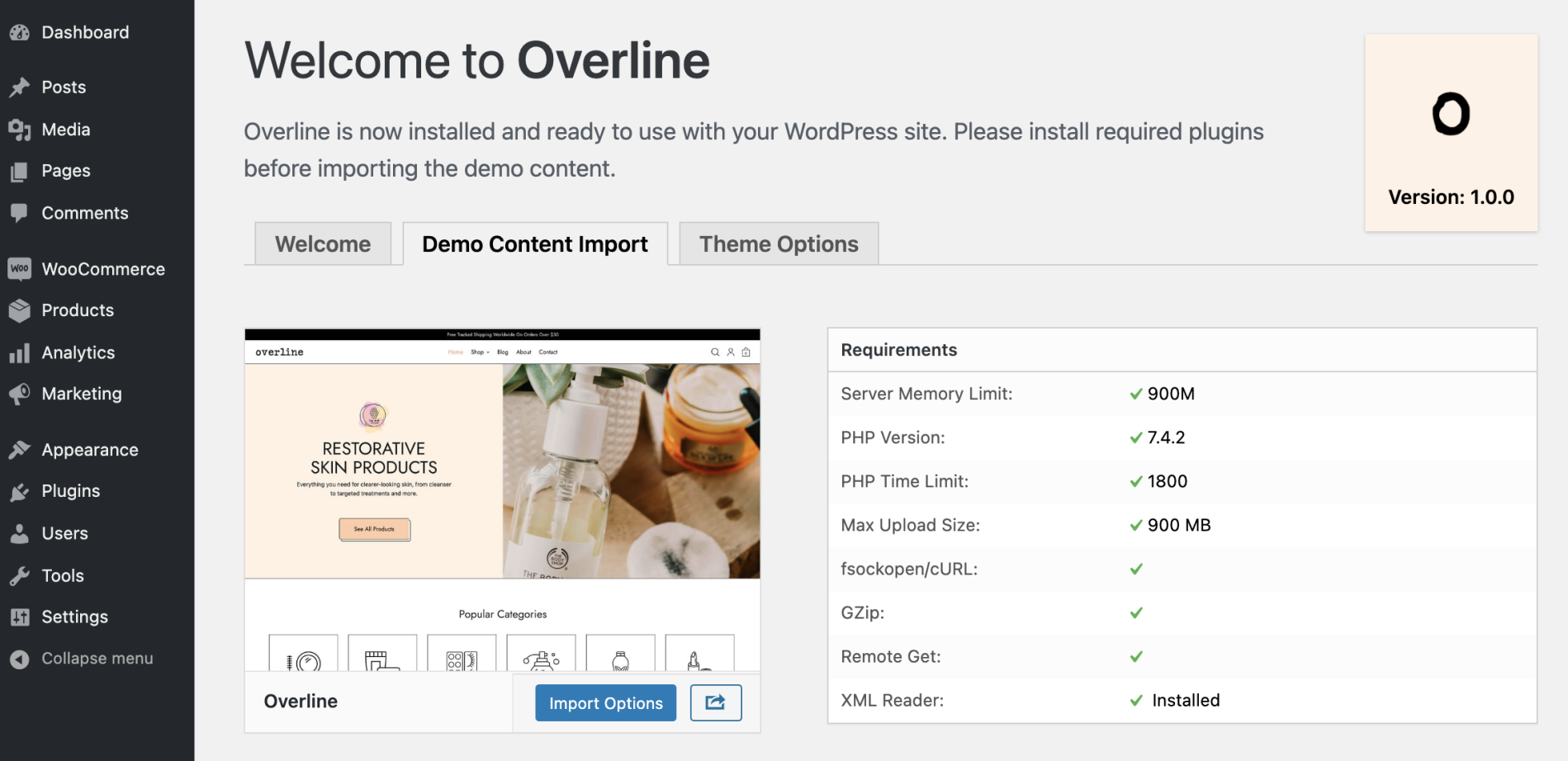 Overline Documentation - WooCommerce