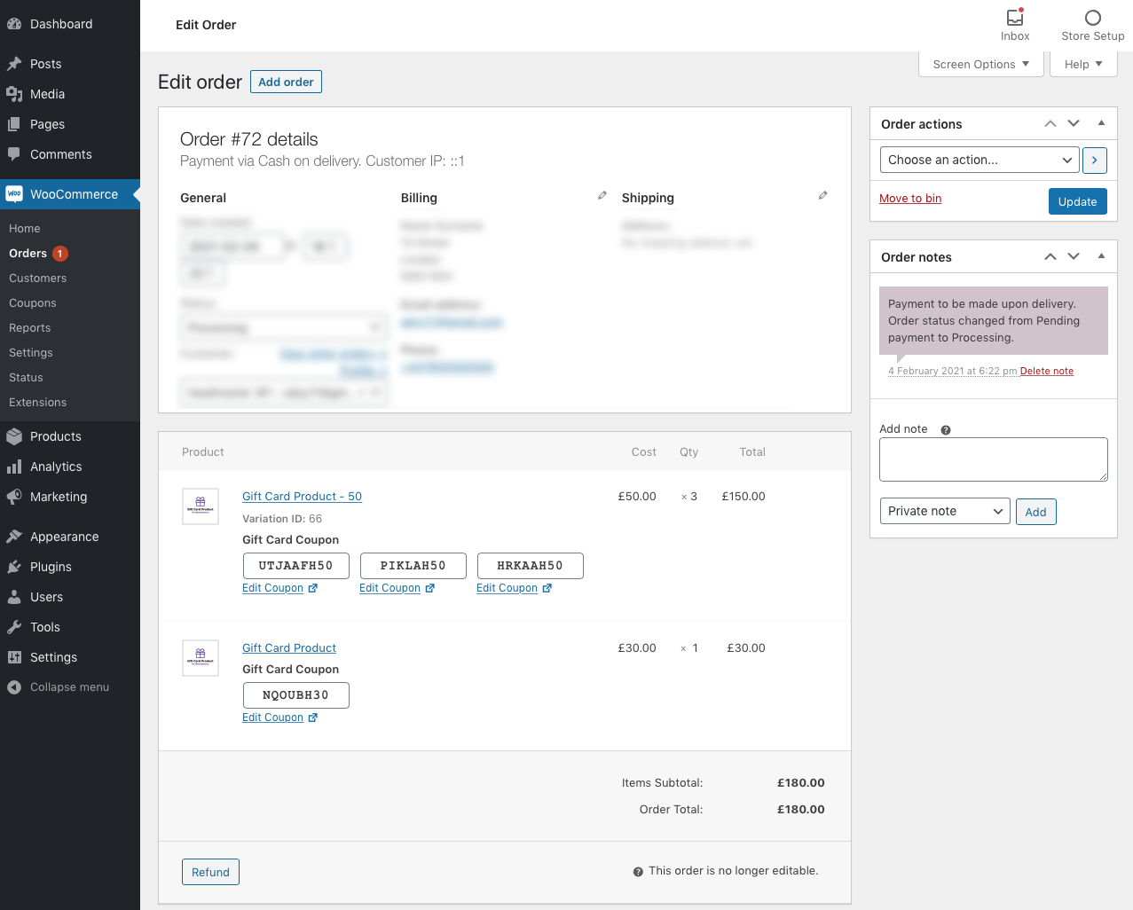 Gift Card Product for WooCommerce - WooCommerce Marketplace