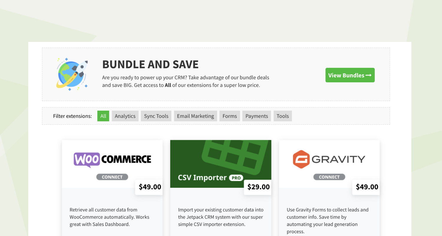 Jetpack CRM for WooCommerce - WooCommerce Marketplace