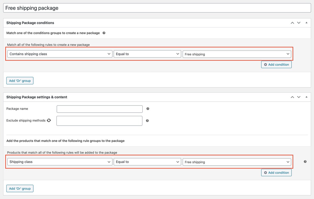 How to setup partial free shipping Documentation - WooCommerce