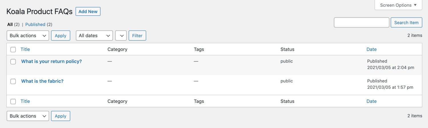 Faqs Manager For Woocommerce Documentation Woocommerce