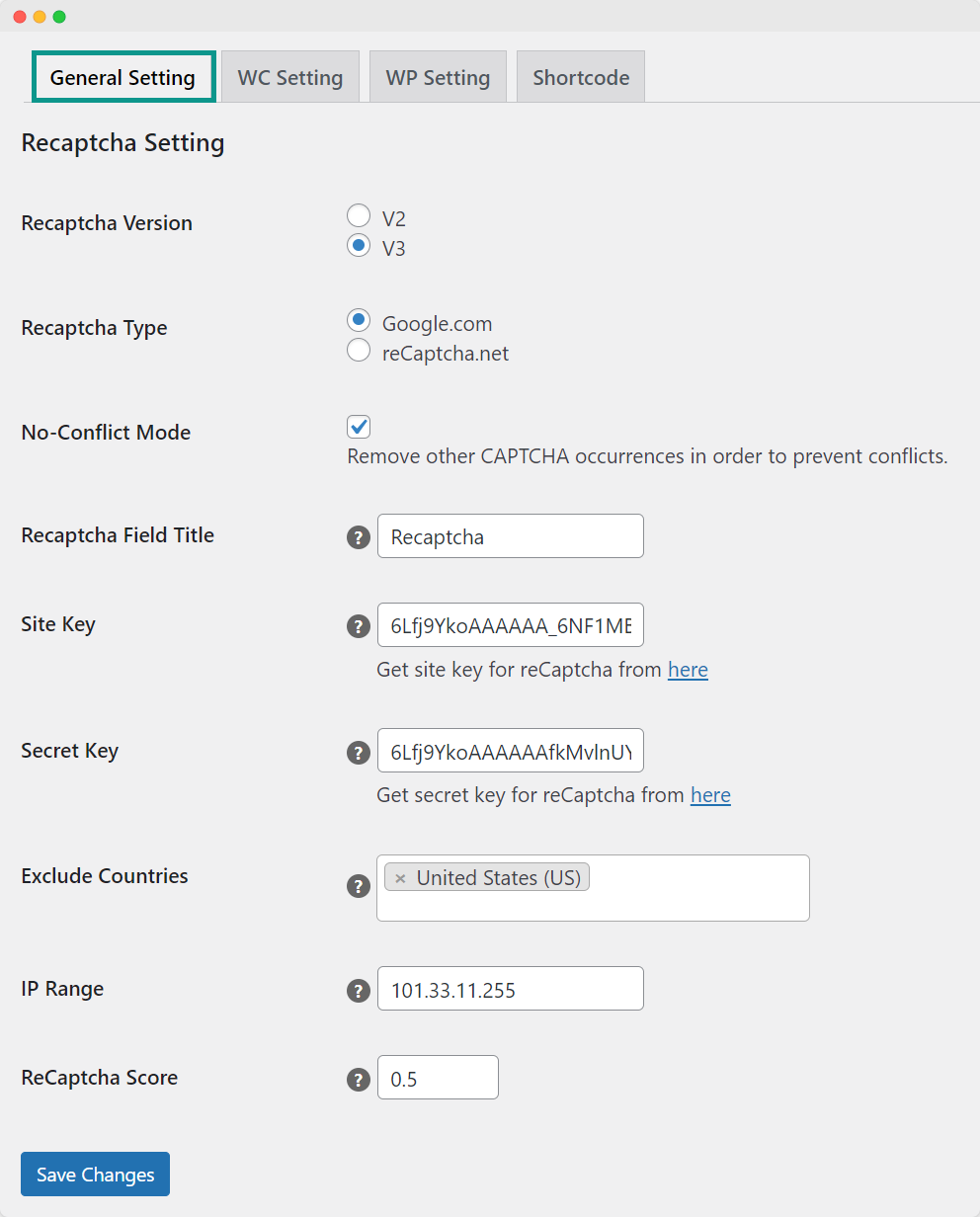 WooCommerce reCaptcha Plugin: Google V2 & V3 Captcha