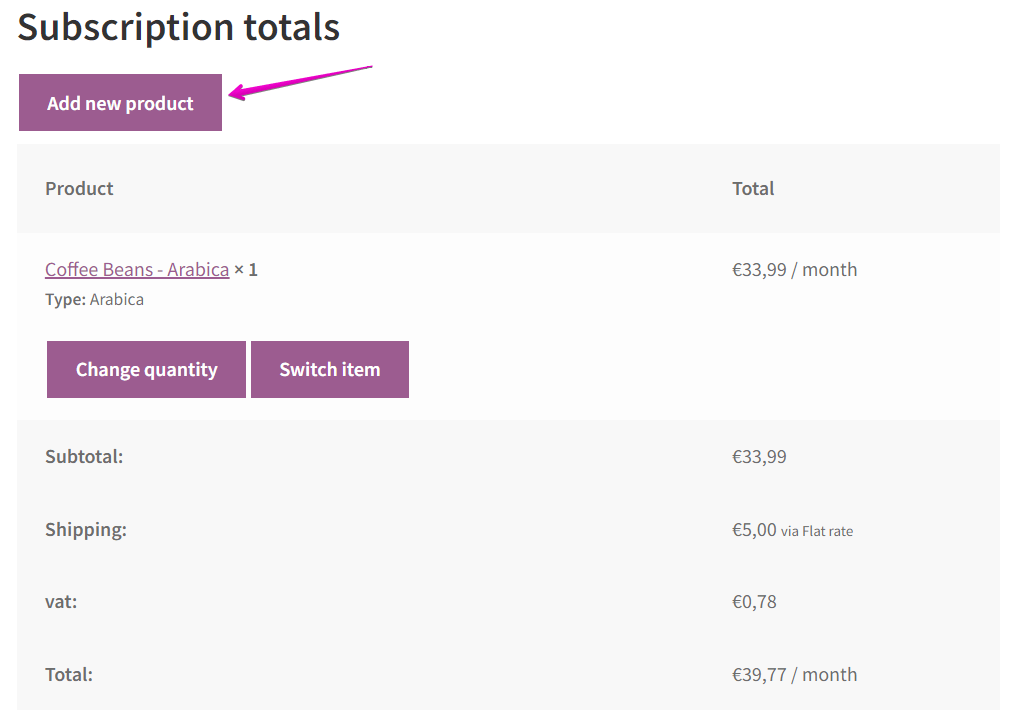 Self Service Dashboard For Woocommerce Subscriptions Documentation