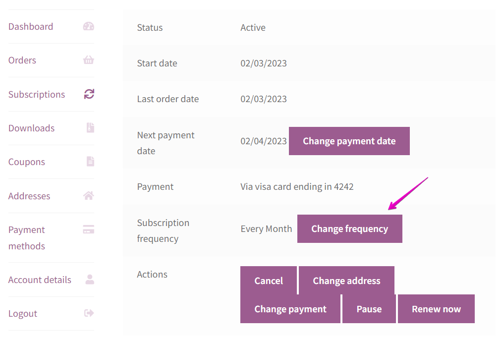 Self-service Dashboard for WooCommerce Subscriptions - WooCommerce Marketplace