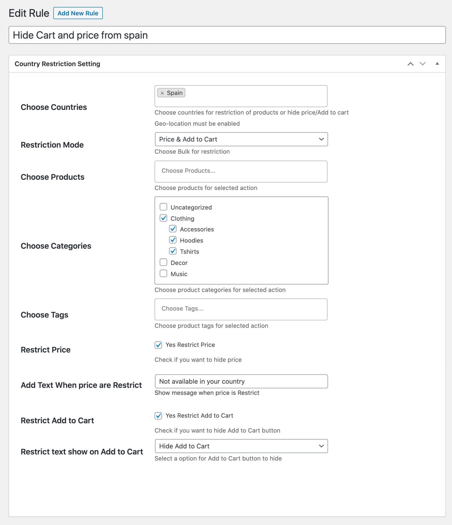 Country Restrictions for WooCommerce Documentation - WooCommerce