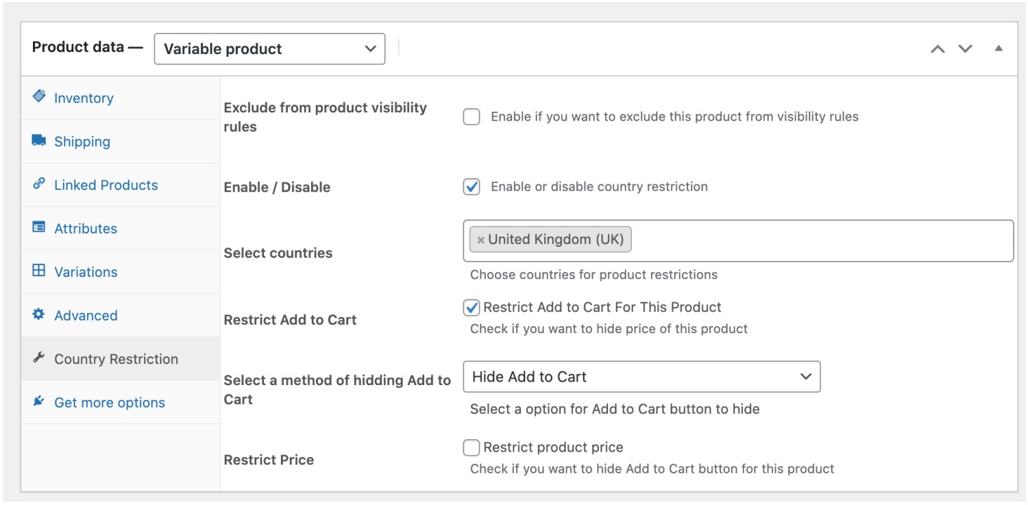 Country Restrictions For Woocommerce Documentation Woocommerce