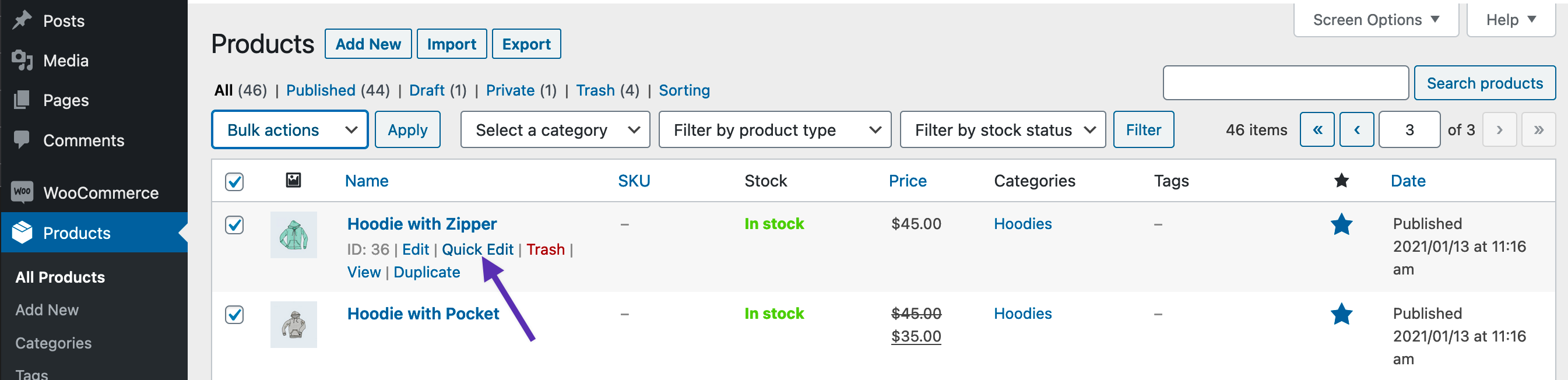 Bulk Editing Products Documentation - WooCommerce