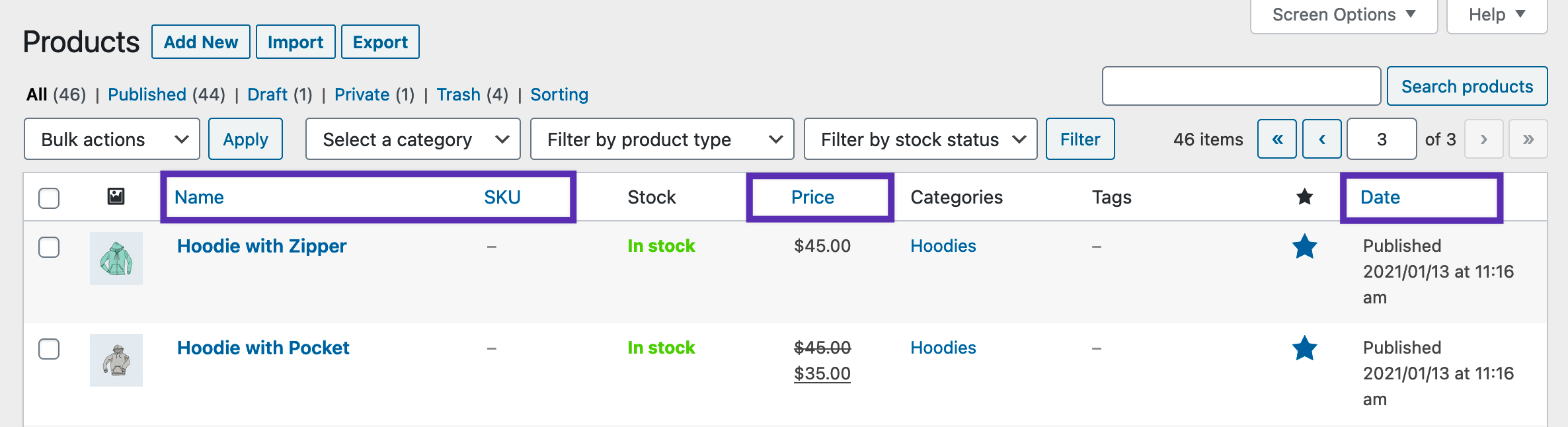 Bulk Editing Products Documentation Woocommerce
