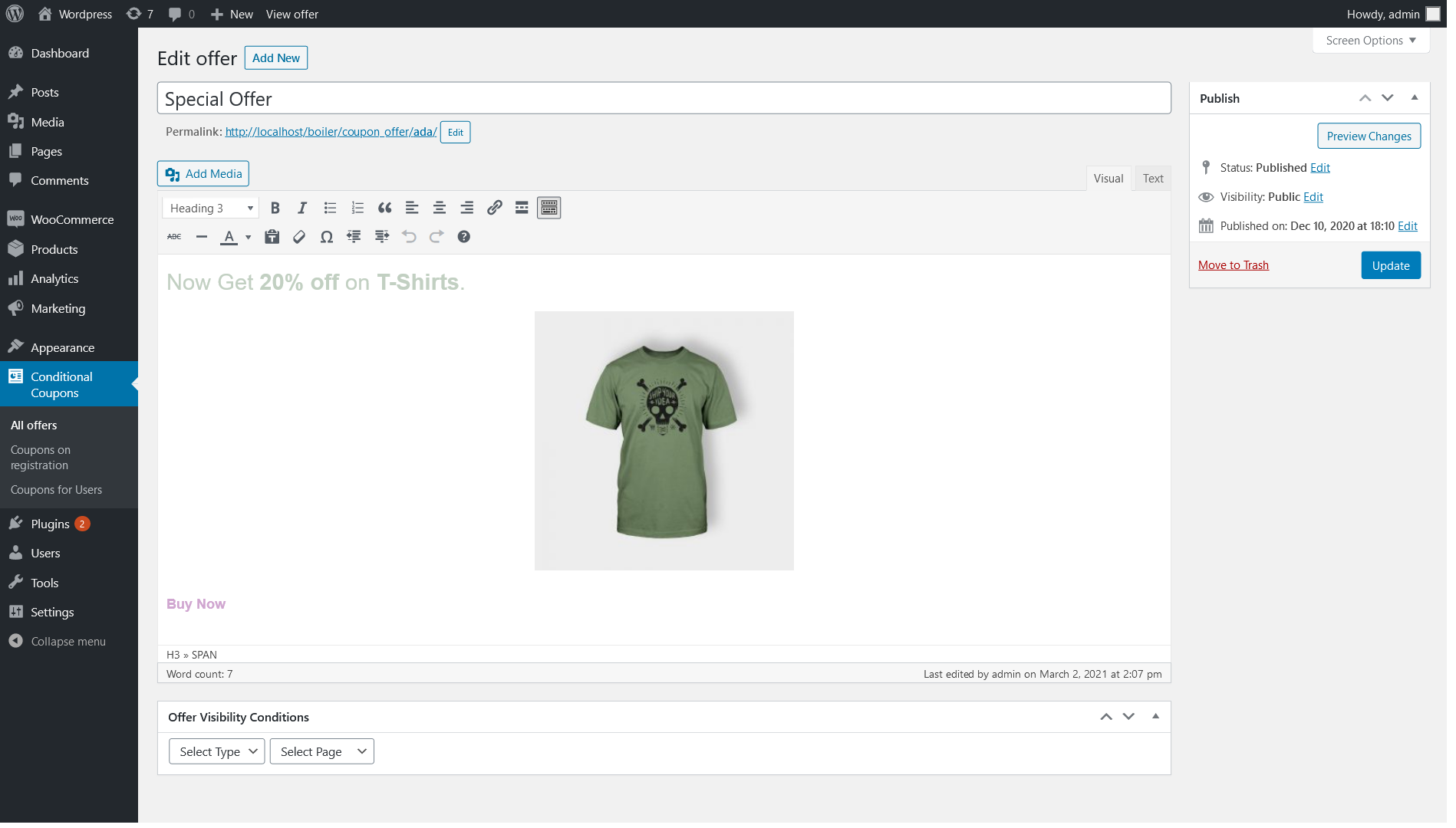 Conditional Coupons for WooCommerce Documentation - WooCommerce
