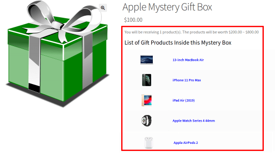Mystery Gift Box – Sell Loot Boxes on your shop