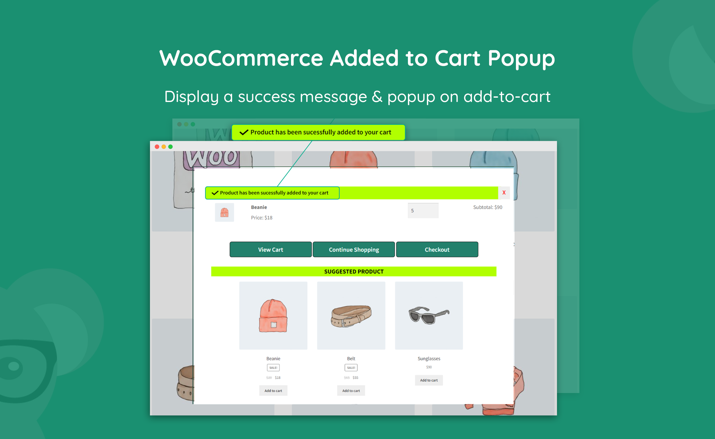 WooCommerce Added to Cart Popup Extension