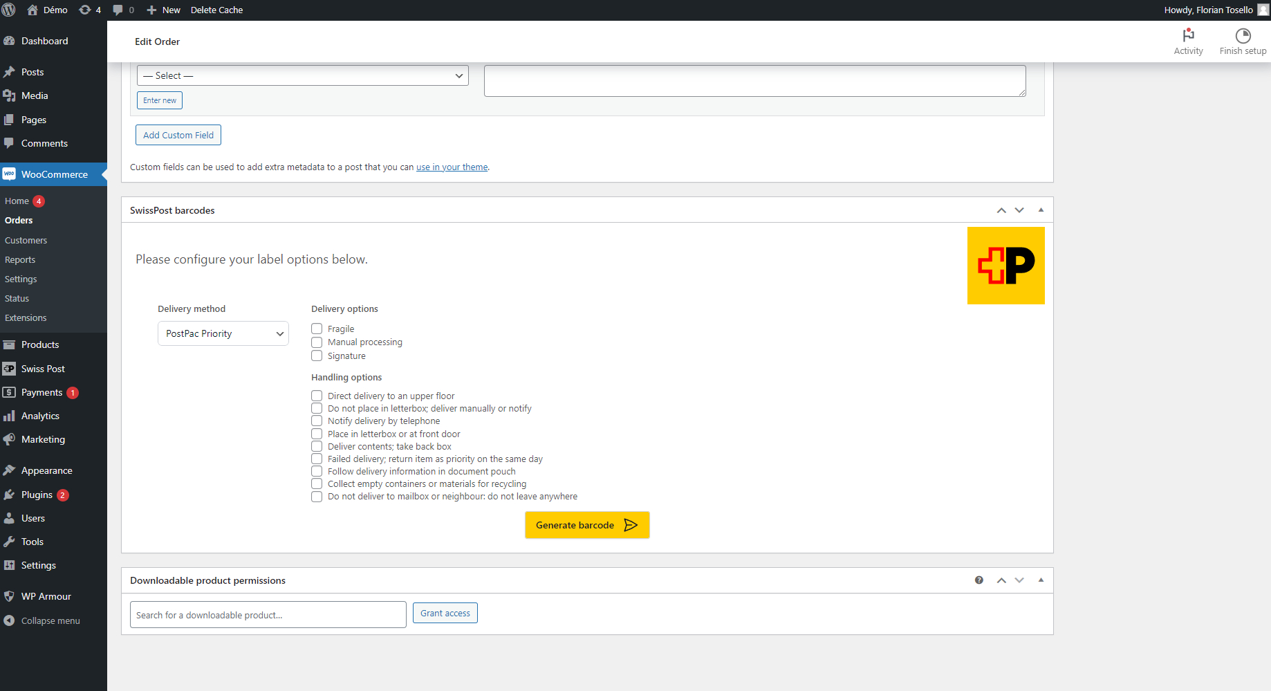 Swiss Post: Barcodes, Address Checker & Auto-Complete - WooCommerce ...