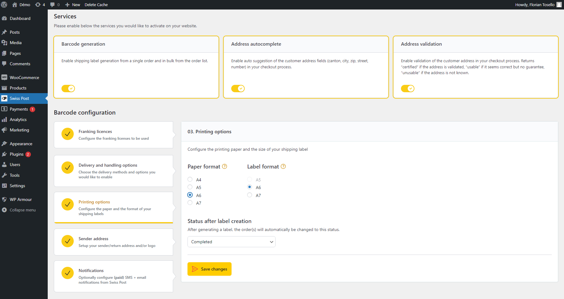 Swiss Post: Barcodes, Address Checker & Auto-Complete - WooCommerce ...