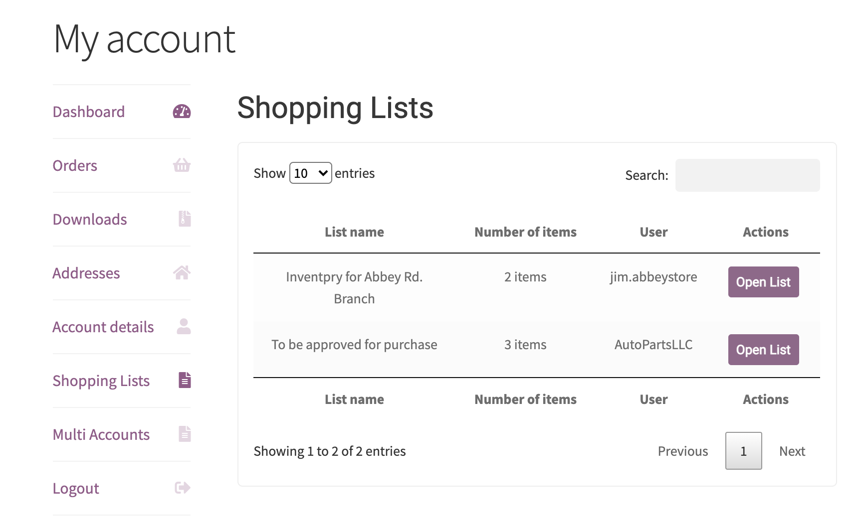 Subaccounts & Multi-User Accounts - WooCommerce Marketplace