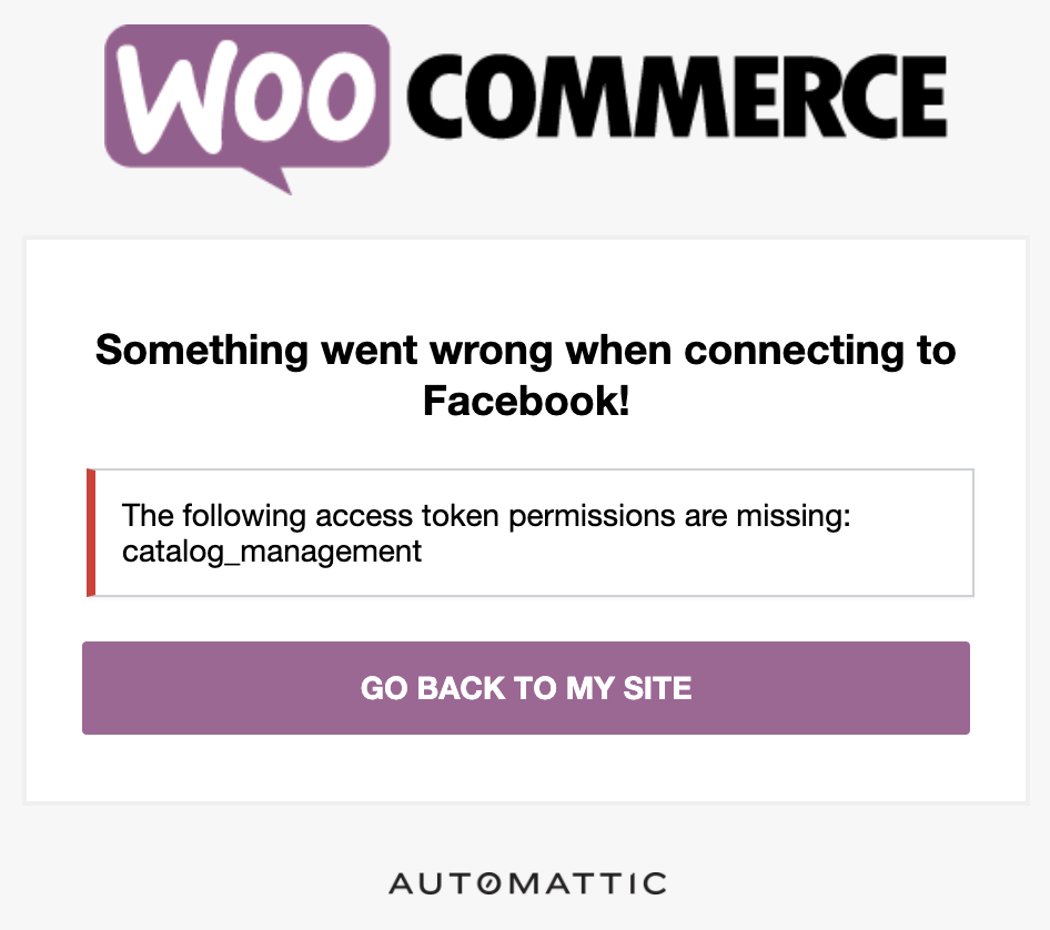 Troubleshooting "Something went wrong when connecting to Facebook!" connection errors with the ...
