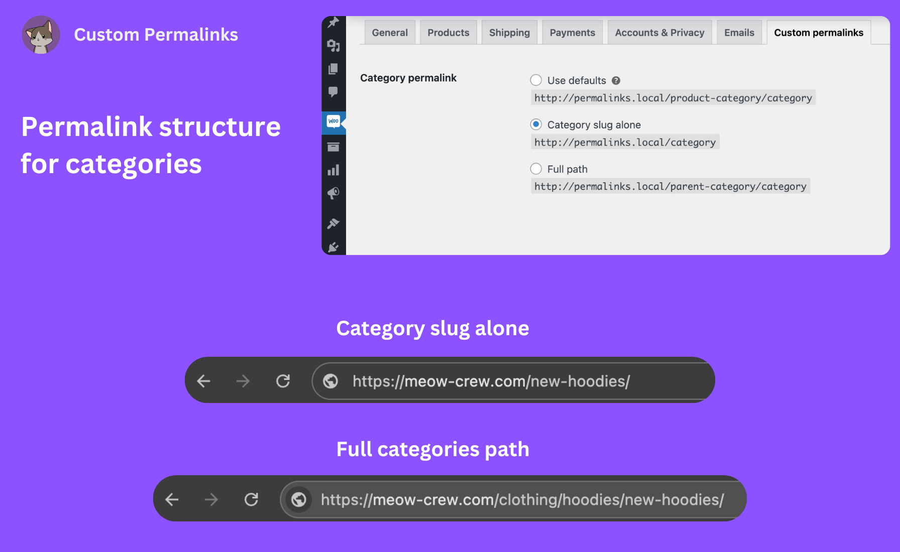 Custom Permalinks For Woocommerce Woocommerce Marketplace