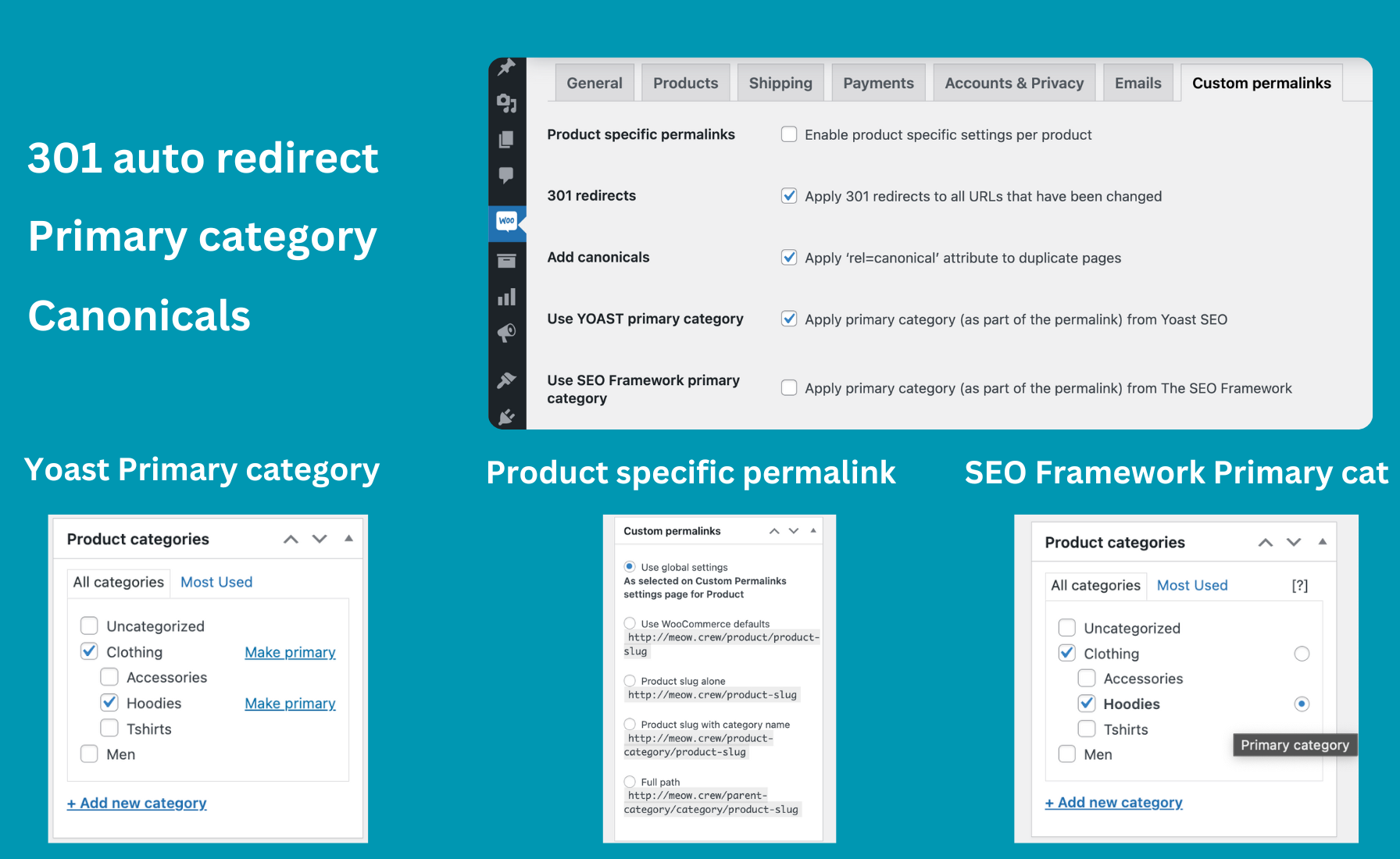 Custom Permalinks For Woocommerce Woocommerce Marketplace