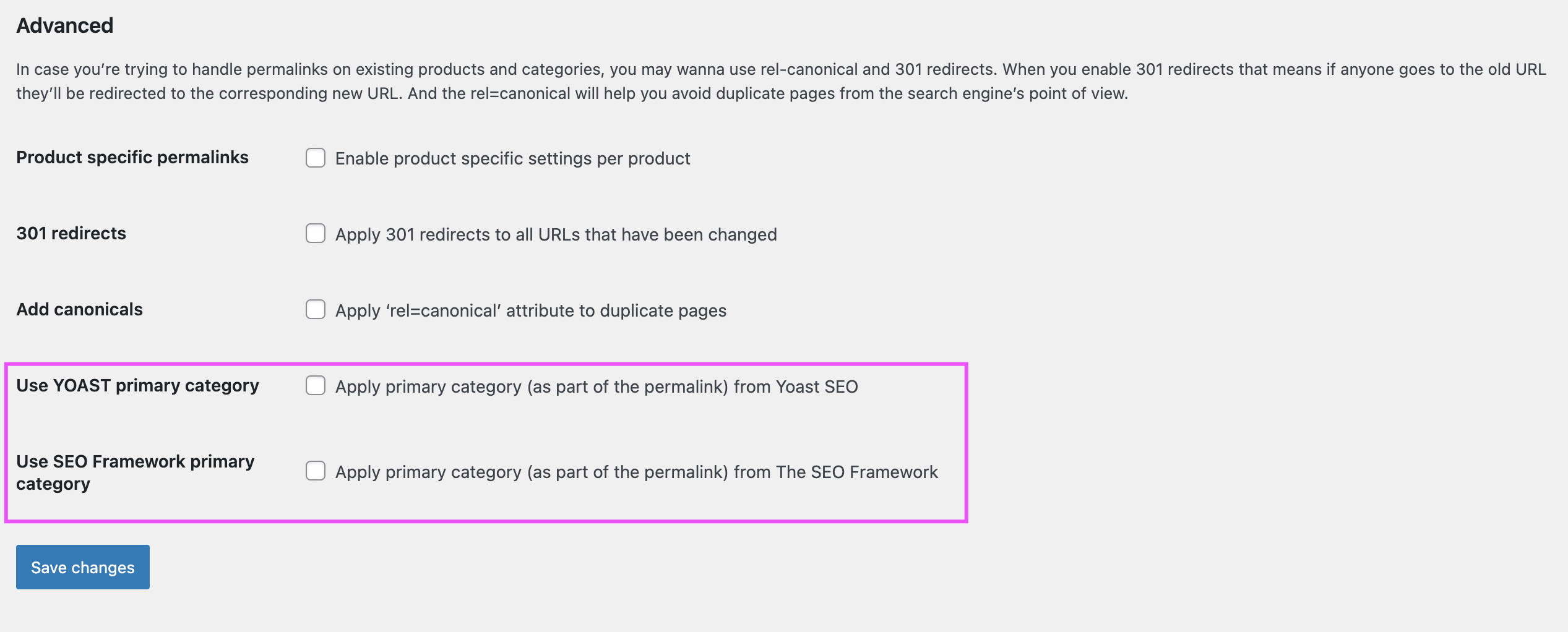 Custom Permalinks for WooCommerce Documentation - WooCommerce