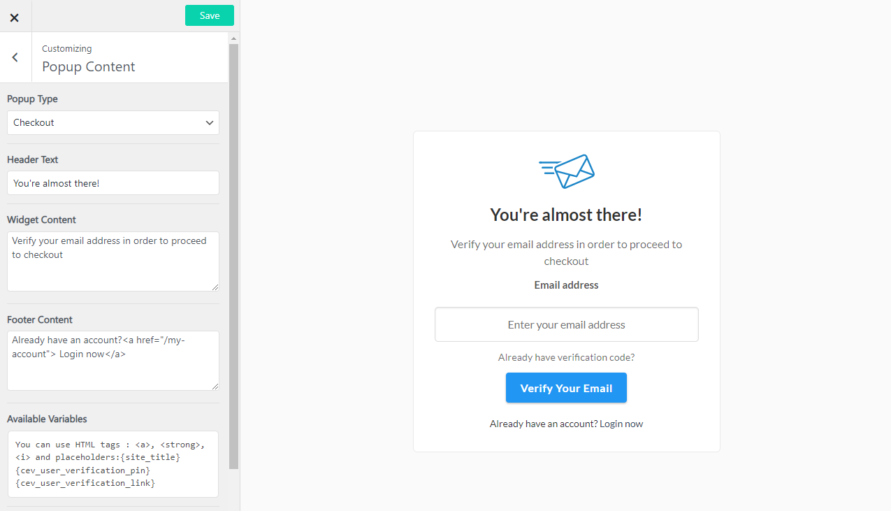 Customer Email Verification for WooCommerce Documentation - WooCommerce
