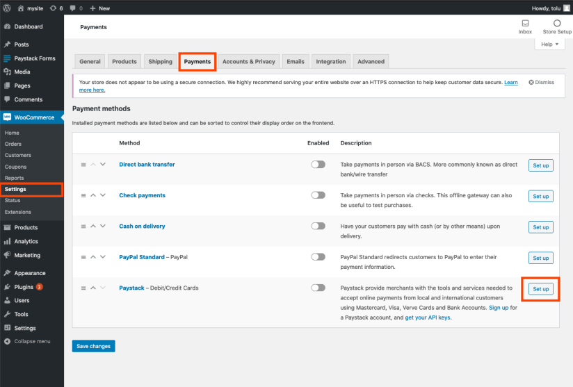 Paystack Documentation - WooCommerce