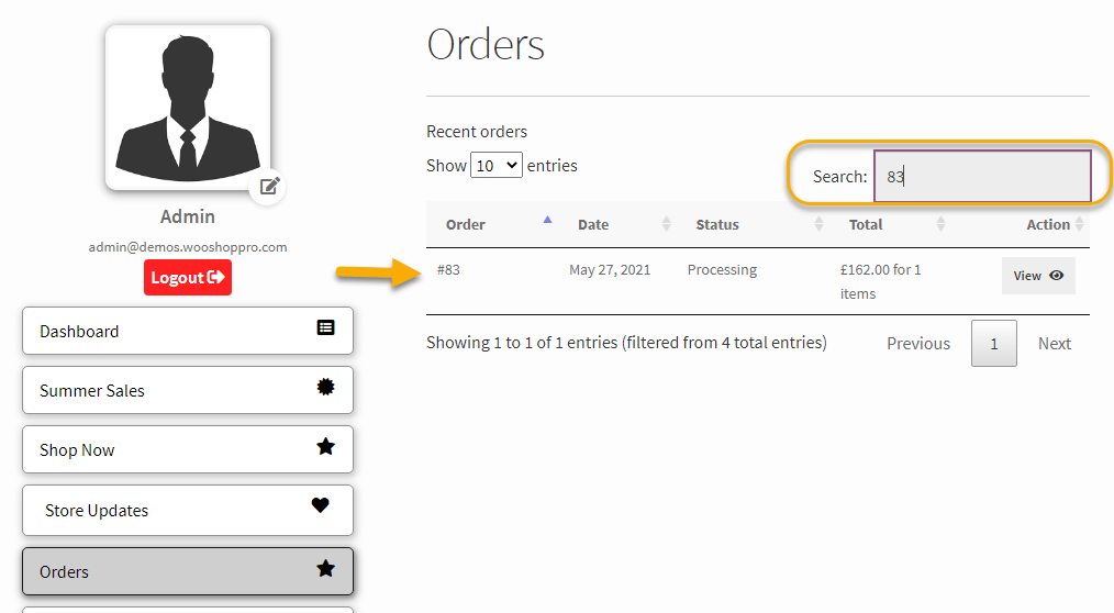 Woocommerce Customize User Dashboard Tabs Plugin 8335