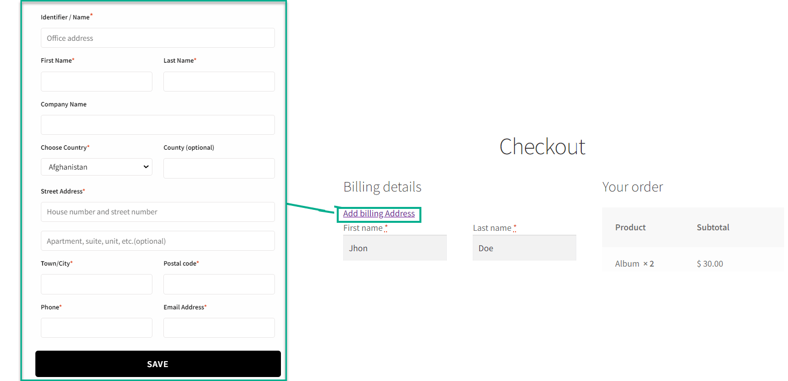Multiple Customer Addresses and Shipping Documentation - WooCommerce