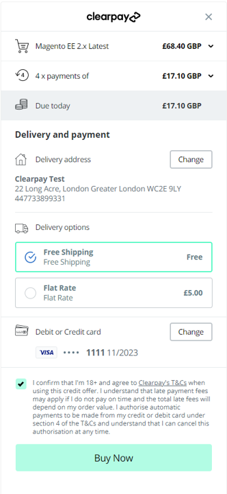 Clearpay Documentation - WooCommerce