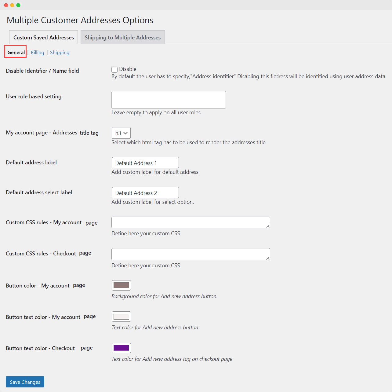 Multiple Customer Addresses and Shipping Documentation - WooCommerce