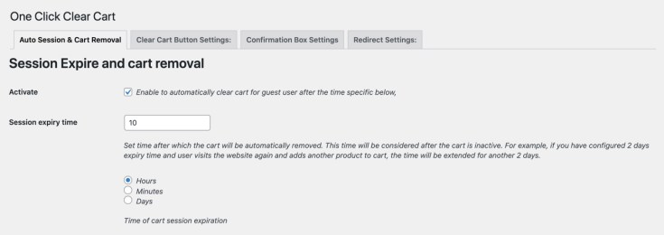 One-Click Clear Cart Documentation - WooCommerce