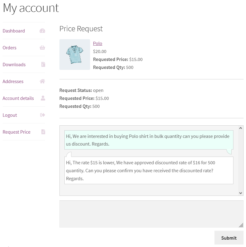 Request Your Price - WooCommerce Marketplace