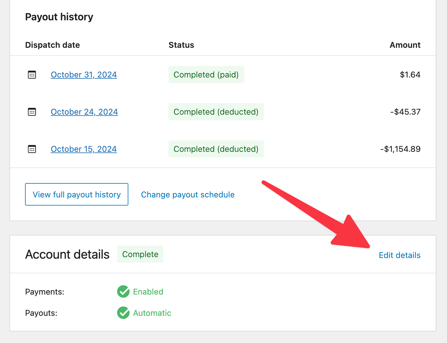 How do I access my Stripe Express account for WooPayments ...