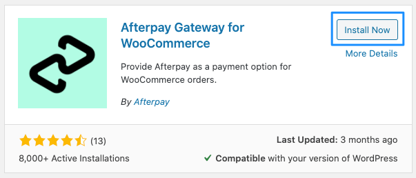 Afterpay Documentation - WooCommerce