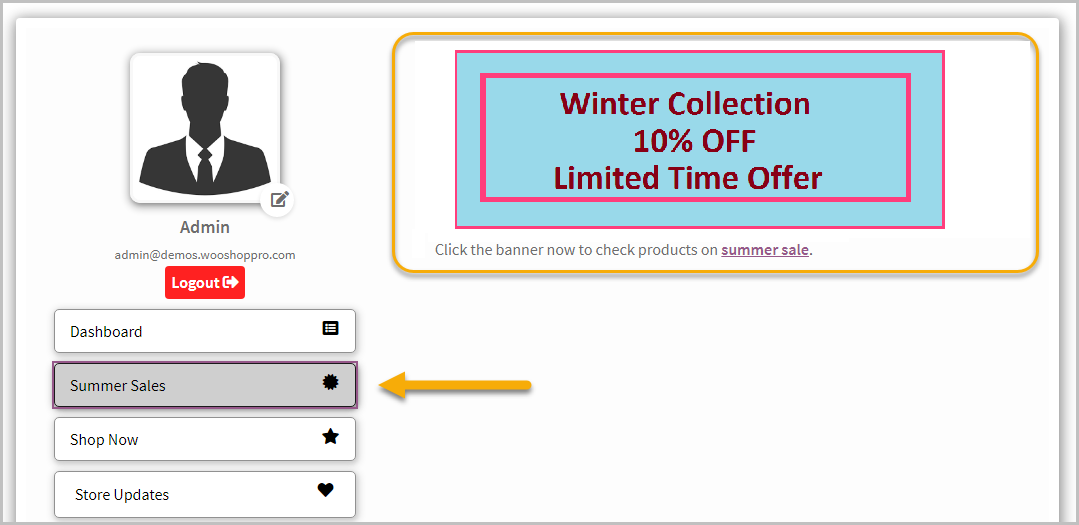 WooCommerce Customize User Dashboard Tabs Plugin