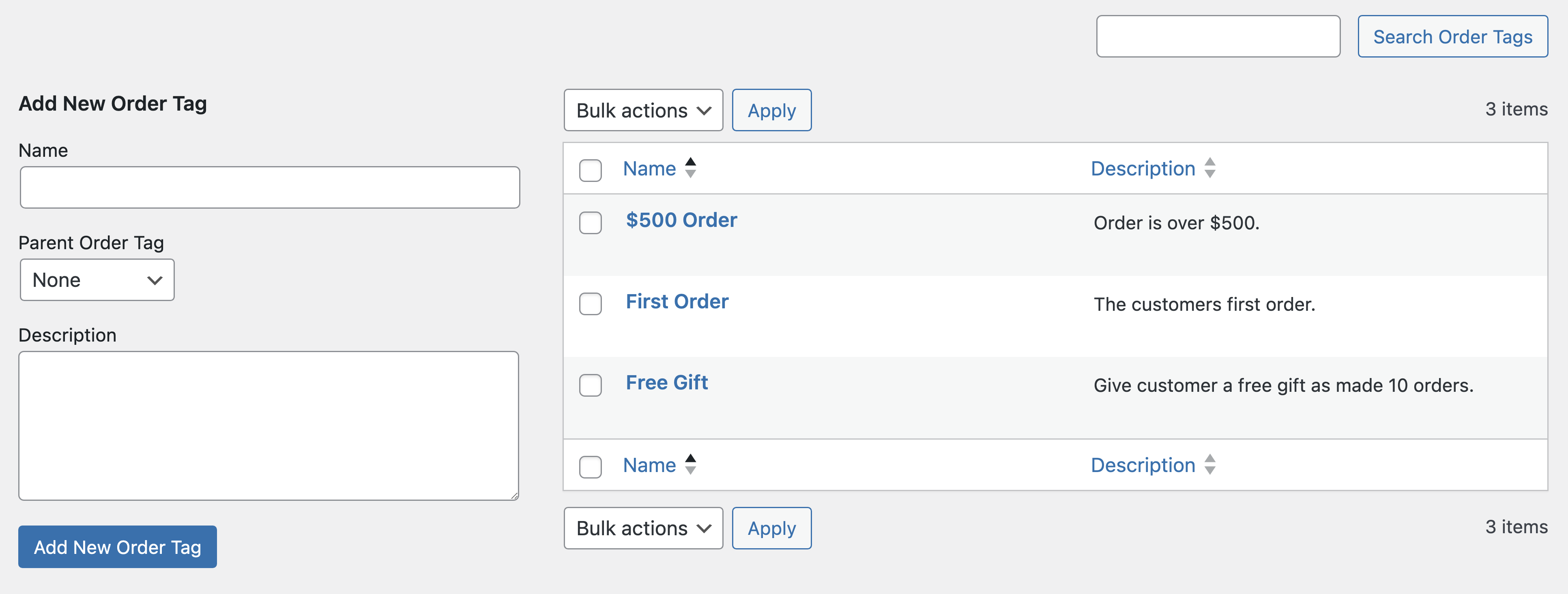 Order Tags Documentation - WooCommerce