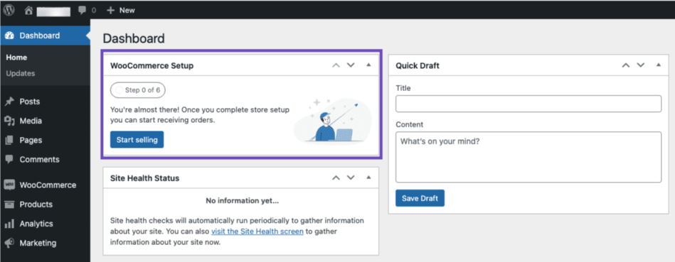 Dashboard Widgets Documentation - WooCommerce