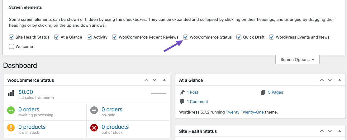 Dashboard Widgets Documentation - WooCommerce