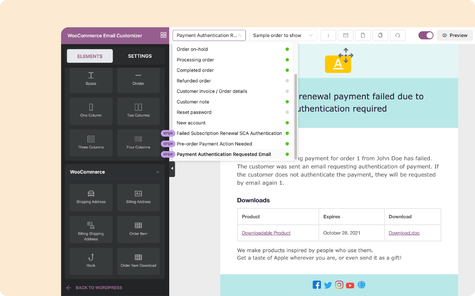 Email Customizer for WooCommerce - WooCommerce
