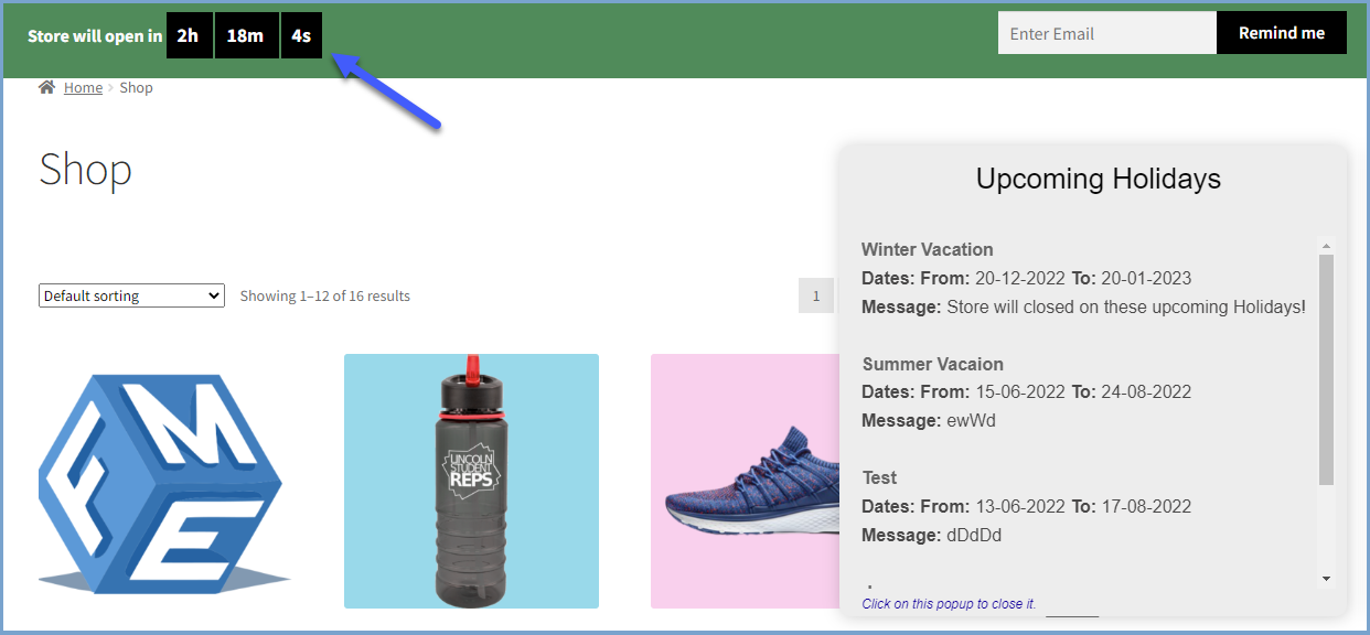 WooCommerce Open Close Store Hours Plugin