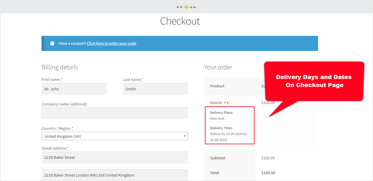 Estimated Delivery Date & Time for WooCommerce - WooCommerce Marketplace