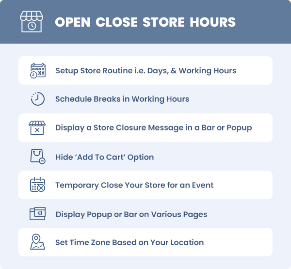 WooCommerce Open Close Store Hours Plugin