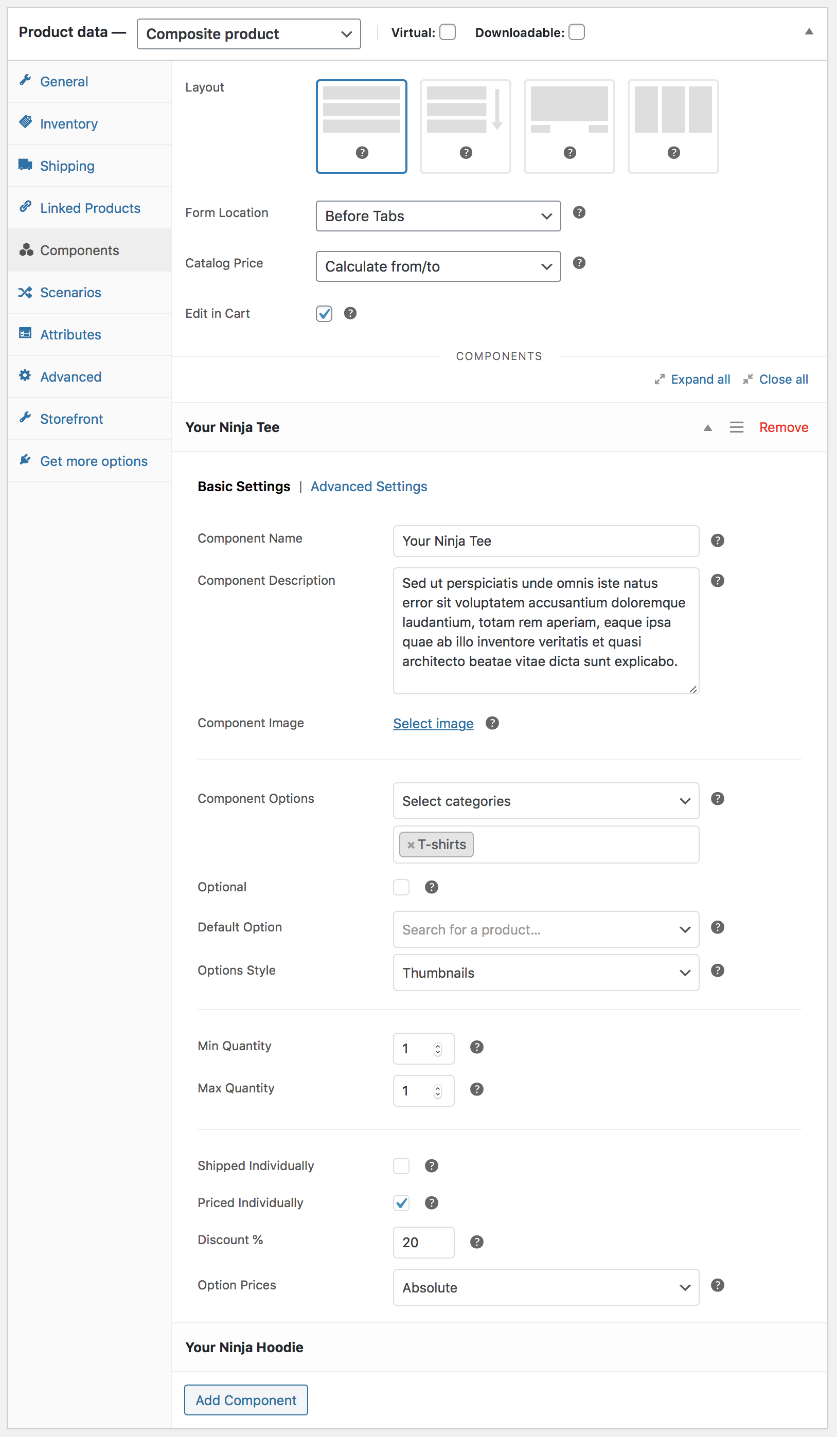 Composite Products: Basic Setup - WooCommerce