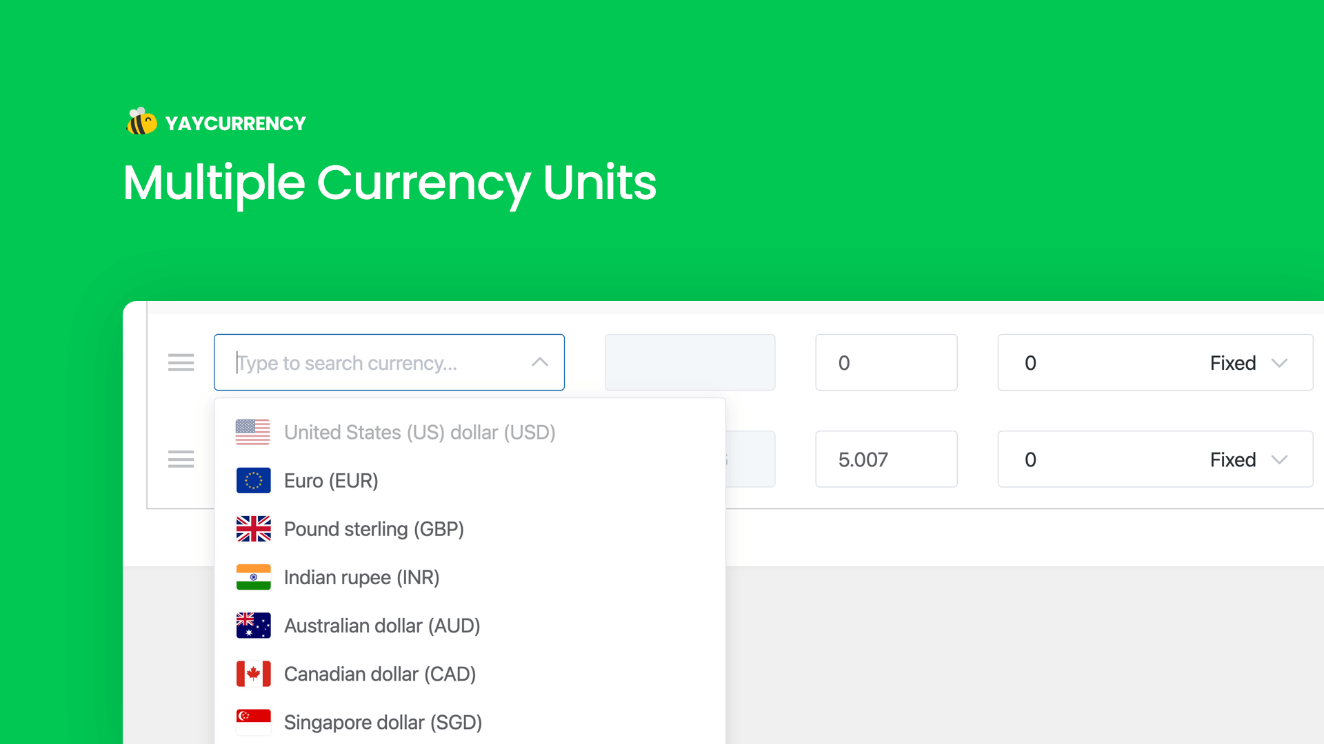 Multi-Currency Switcher - WooCommerce