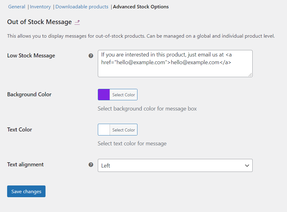 Advanced Stock Options for WooCommerce Documentation - WooCommerce