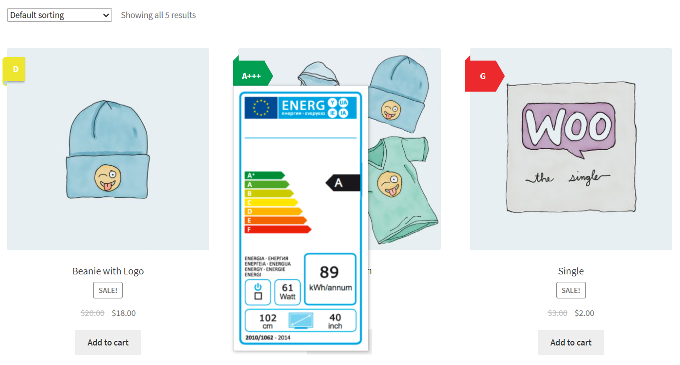 EU Energy Label for WooCommerce – Customisable & Easy to Use